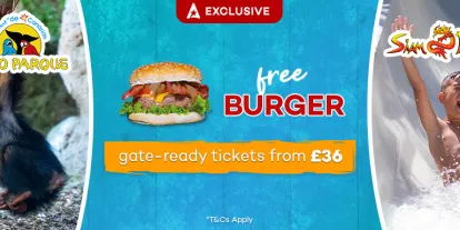 FREE BURGER with selected Loro Parque, Siam Park Tickets