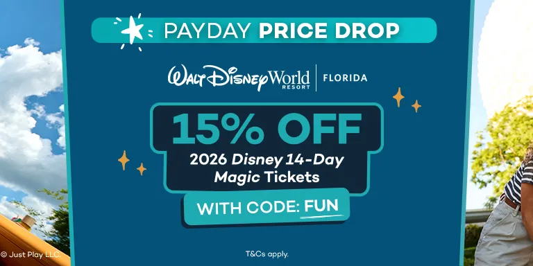 Buy Official Walt Disney World Tickets | From £35 Per Day!